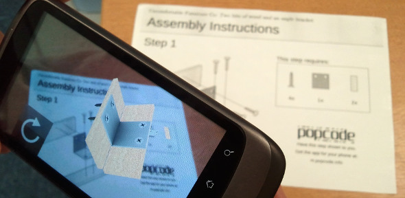 Popcode - a new mobile phone application that adds virtual reality to real world objects ...
