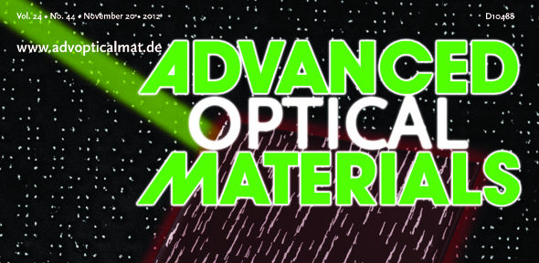 Research highlighted on the cover of Advanced Optical Materials journal ...