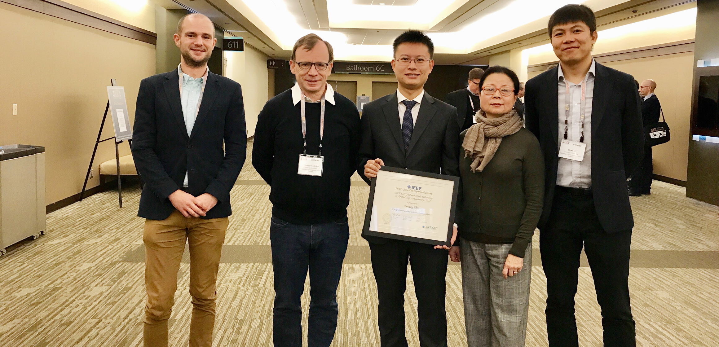 Boyang Shen wins an IEEE Graduate Study Fellowship in Applied Superconductivity | Department of ...